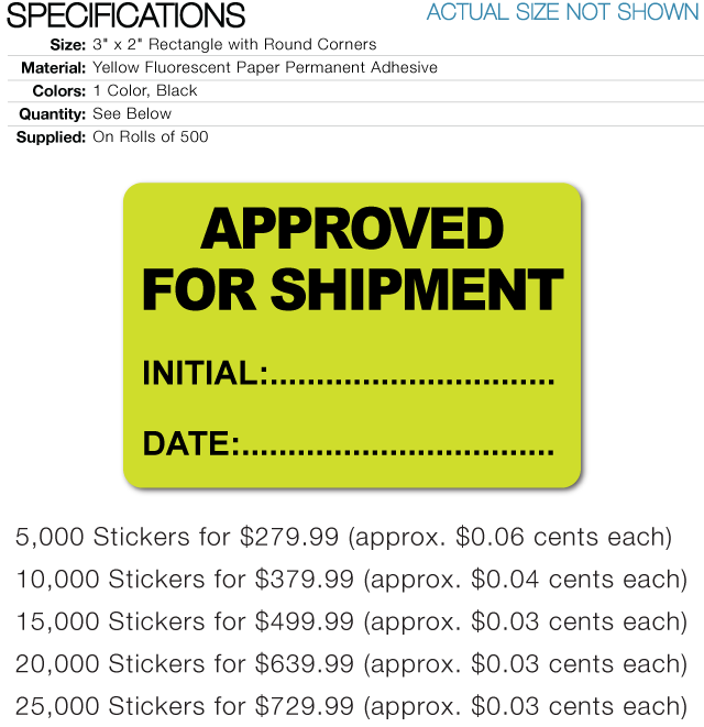 Custom Printed Labels for Job # 26897 by Sticker.com