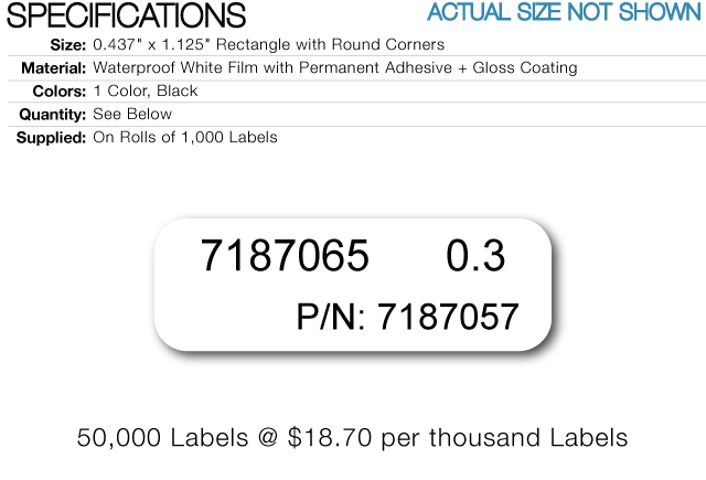 Custom Printed Labels for Job # 32471 by Sticker.com