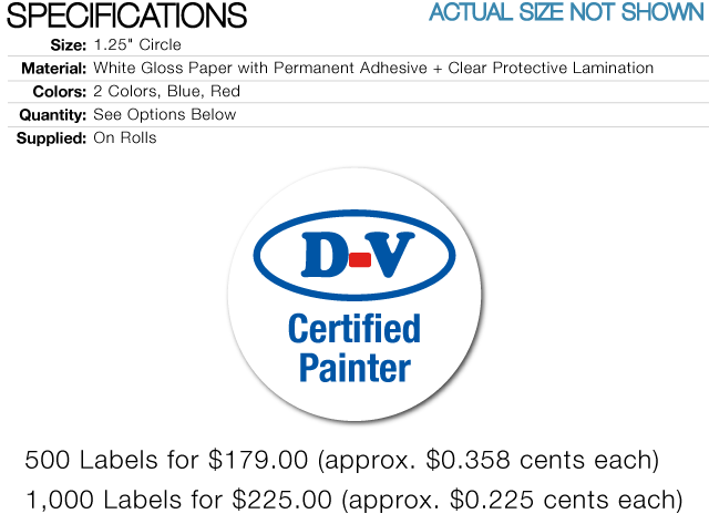 Custom Printed Labels for Job # 34497 by Sticker.com