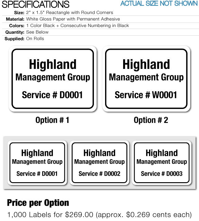 Custom Printed Labels for Job # 34864 by Sticker.com