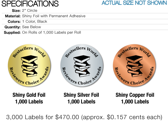 Custom Printed Labels for Job # 34947 by Sticker.com